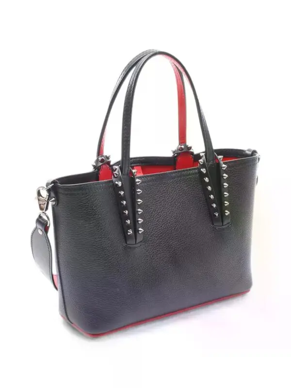 CHRISTIAN LOUBOUTIN 2010s Mini Cabata Spike-stud Tote Bag