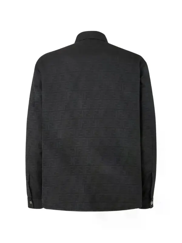 Fendi Ff-jacquard Long-sleeve Shirt