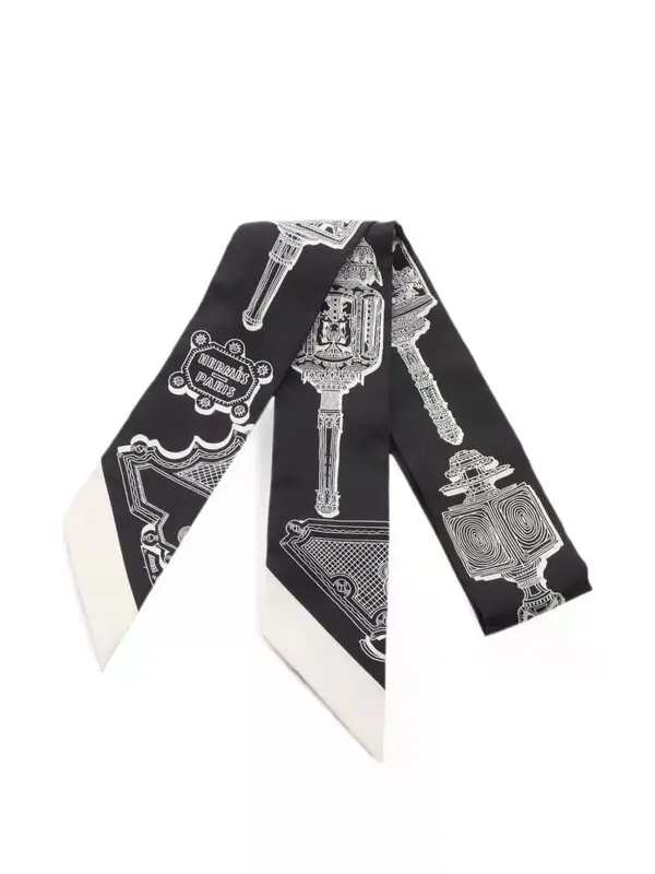 Hermès 2010s Merveilleuses Lanternes Twilly Scarf
