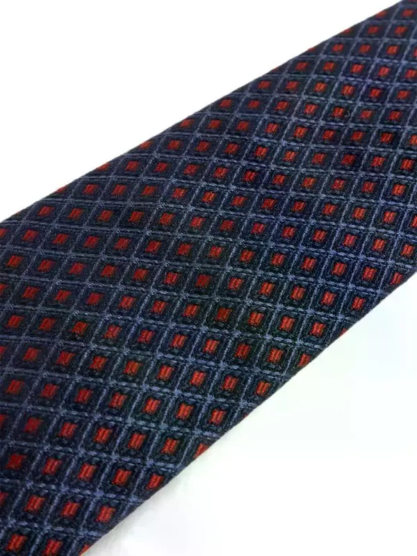 FERRAGAMO Geometric-pattern Silk Tie