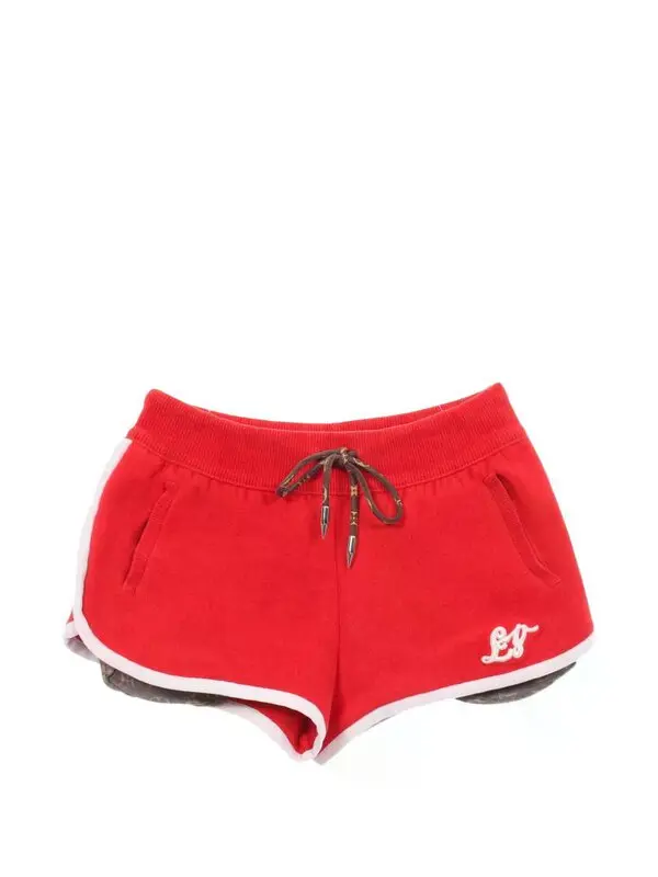 LOUIS VUITTON Embroidered Logo Shorts