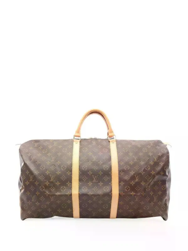 LOUIS VUITTON 2003 60 Keepall Tote Bag - Brown