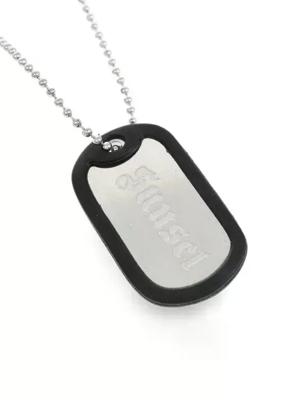 Palm Angels Tag Pendant Necklace