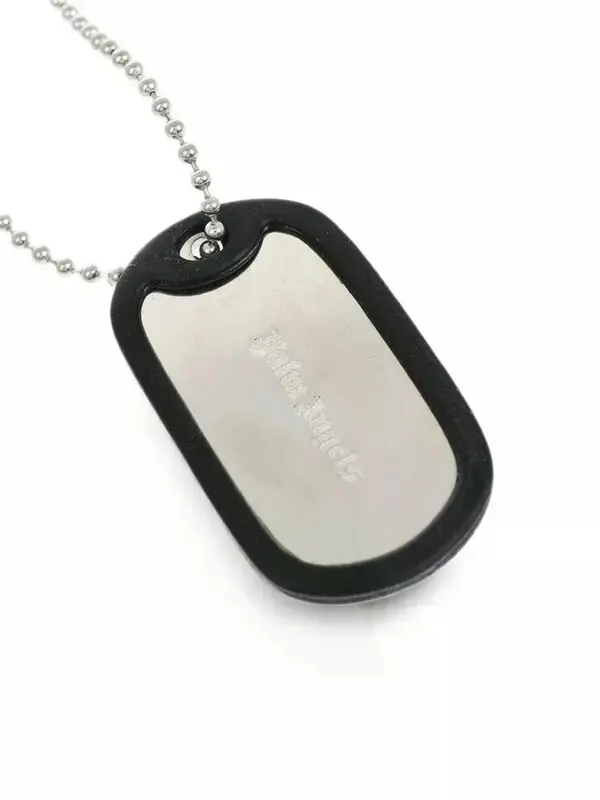 Palm Angels Tag Pendant Necklace