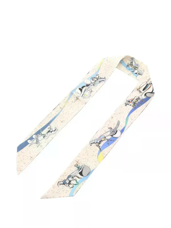 Hermès 2010s Space Derby Twilly Scarf