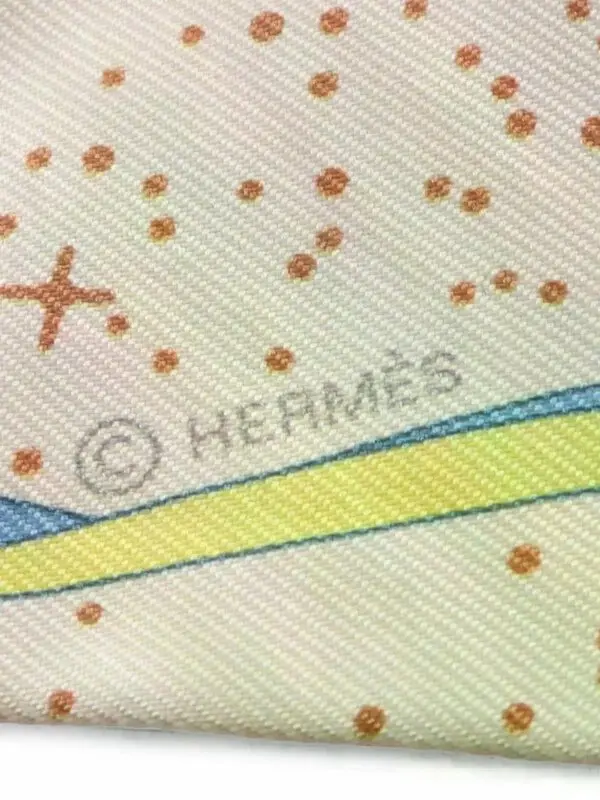 Hermès 2010s Space Derby Twilly Scarf