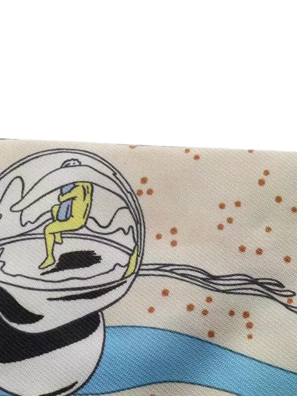 Hermès 2010s Space Derby Twilly Scarf