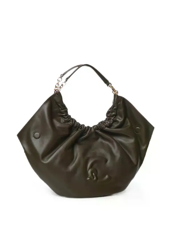 COCCINELLE Medium Smash Logo-embossed Ruched Tote Bag