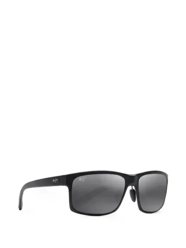 Maui Jim Pokowai Arch Rectangle-frame Sunglasses - Black