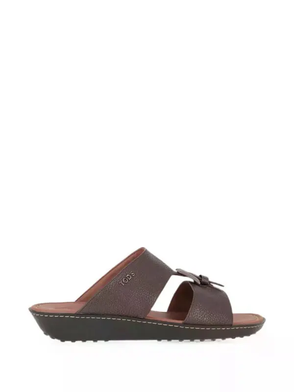 TOD'S Buckle-detail Pebble-texture Sandals