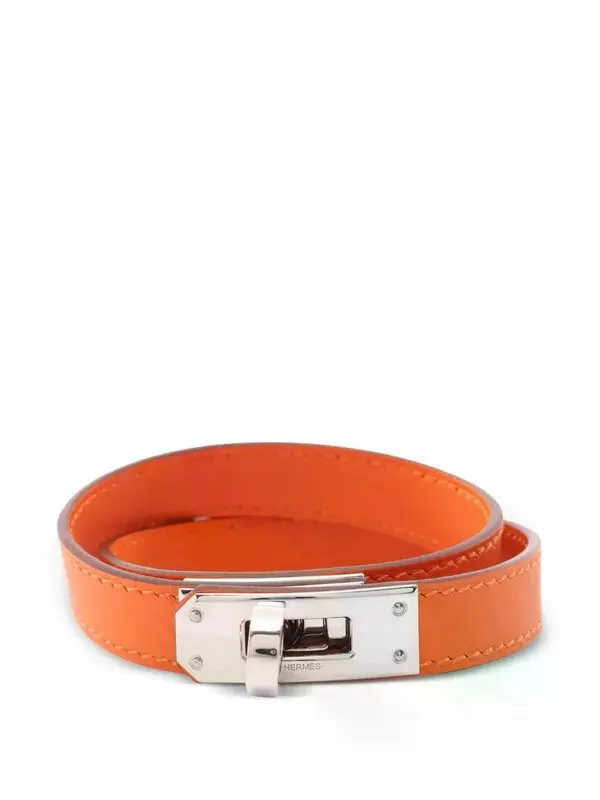 Hermès Kelly Double-tour Bracelet - Orange