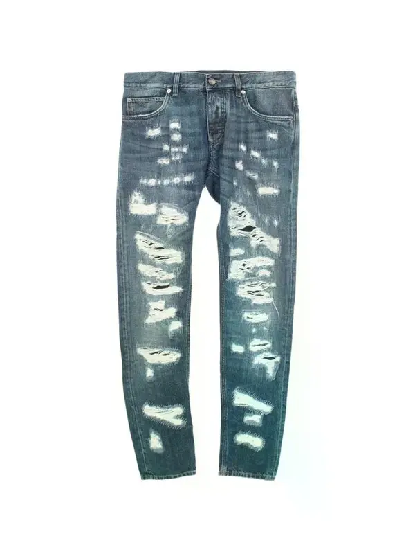 Dolce & Gabbana 2010s Distressed Denim Jeans - Blue