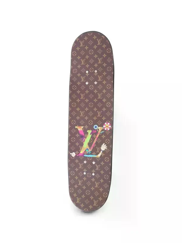 LOUIS VUITTON 2024 X Takashi Murakami Superflat Skateboard - Brown