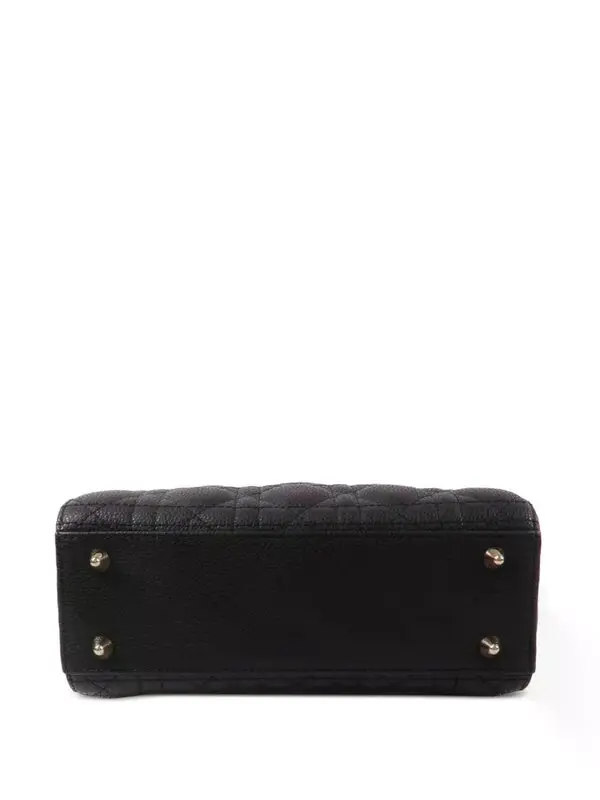 Dior Lady Cannage Tote Bag - Black