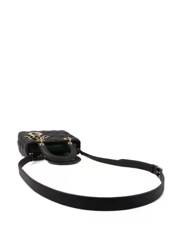 Dior Lady Cannage Tote Bag - Black