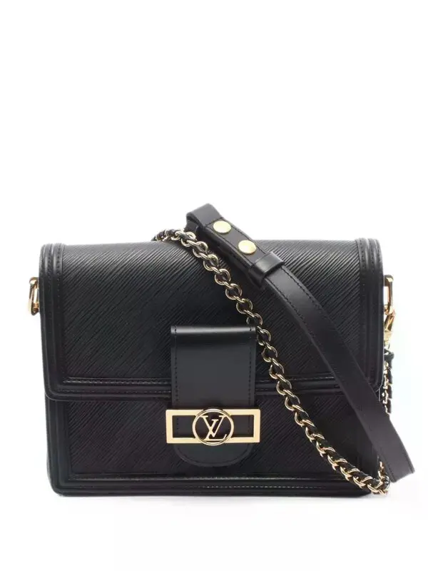 LOUIS VUITTON Dauphine Epi Shoulder Bag - Black