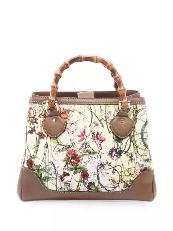 Gucci 2010s Diana Bamboo Tote Bag - Neutrals