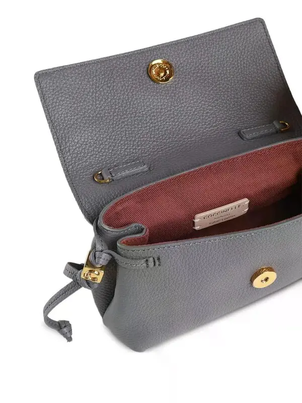 COCCINELLE Mini Thess Pebbled Leather Shoulder Bag
