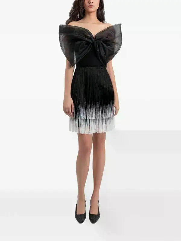 GEMY MAALOUF Tiered Tassel Skirt