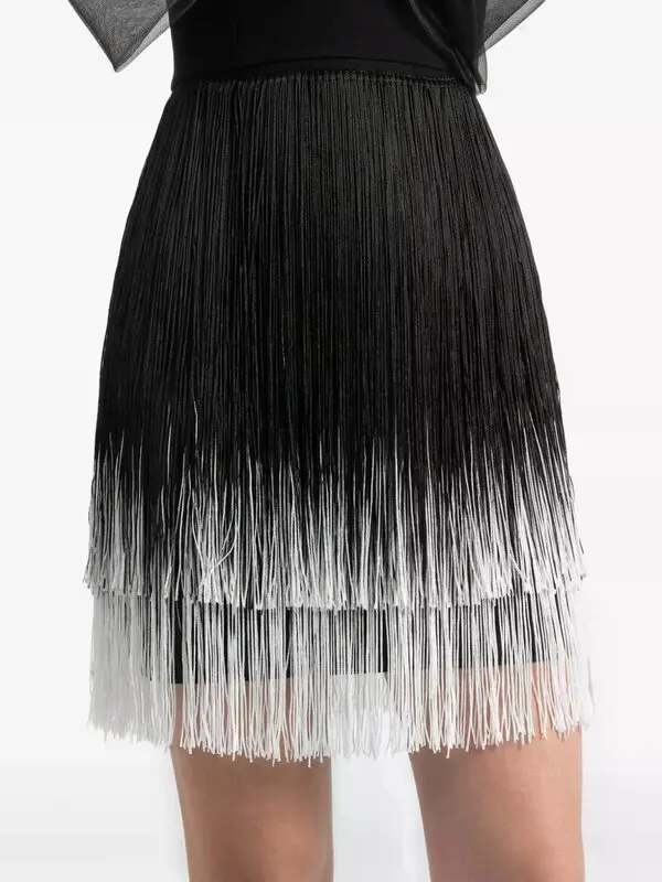 GEMY MAALOUF Tiered Tassel Skirt