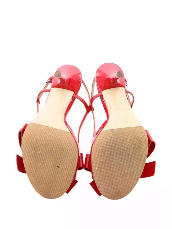 Miu Miu 2010s Patent Leather Heeled Sandals