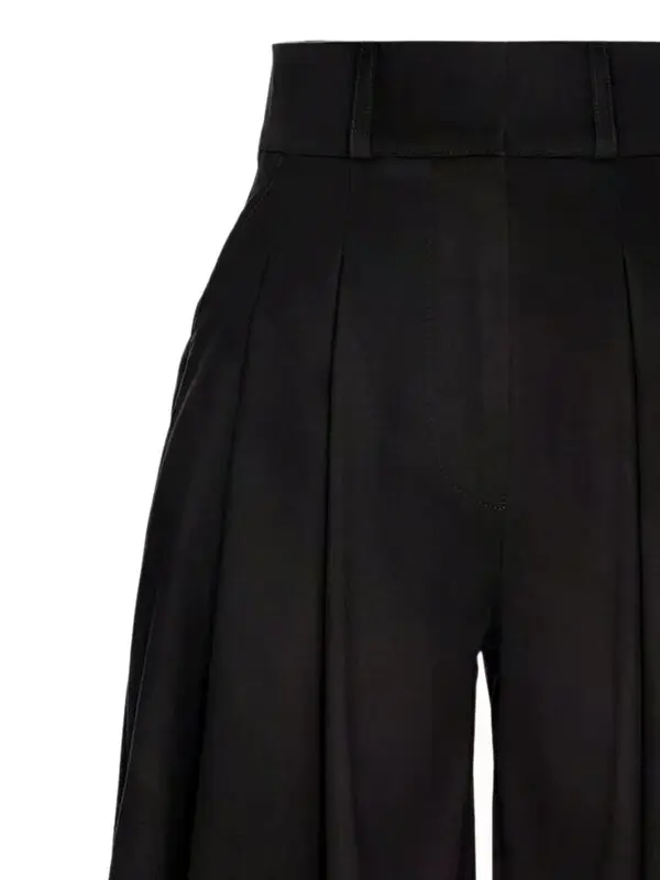 HAMZA Kimi Knife-pleat Wide-leg Shorts