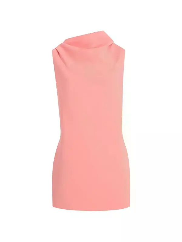 Khaite Astor Draped Cowl-neck Mini Dress