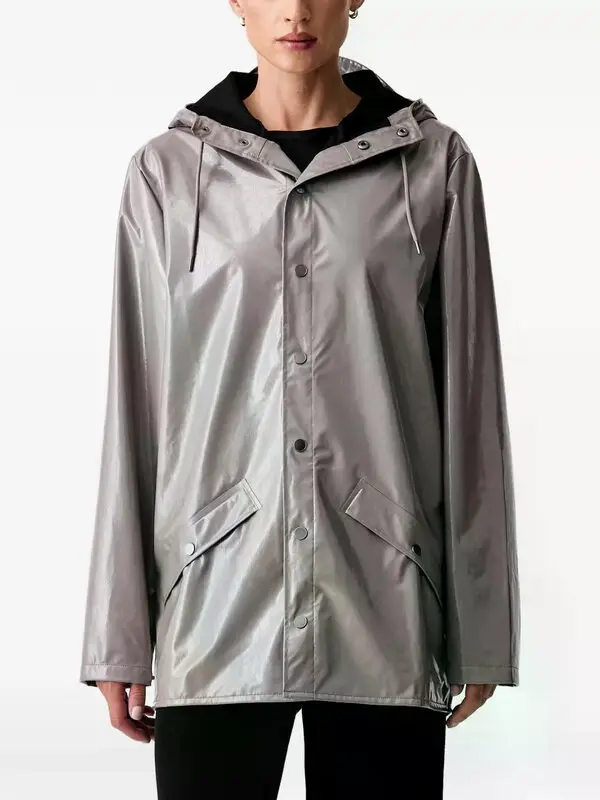 Rains Hooded Gloss-effect Raincoat