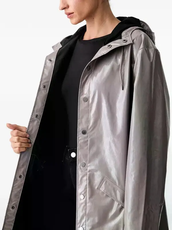 Rains Hooded Gloss-effect Raincoat