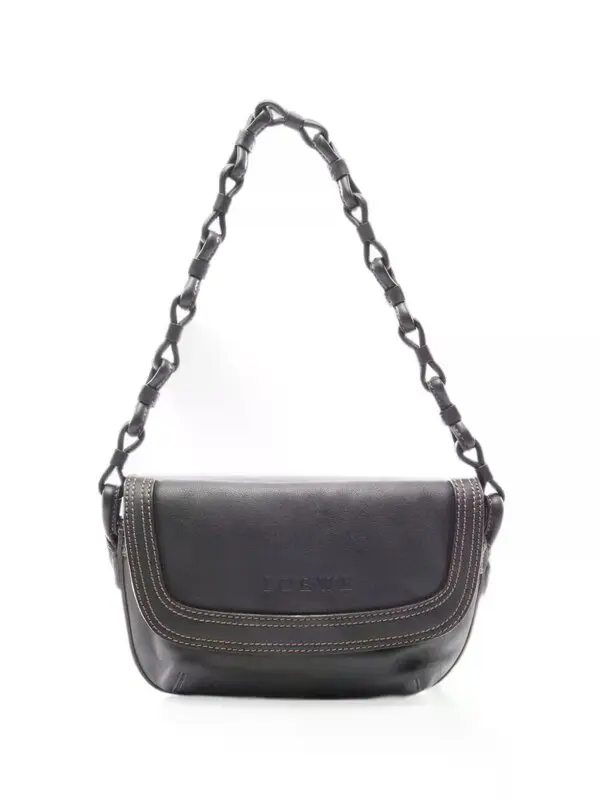 Loewe Leather Shoulder Bag - Black