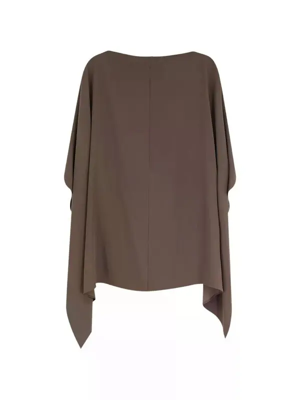 Alberta Ferretti Draped-overlay Sleeveless Blouse