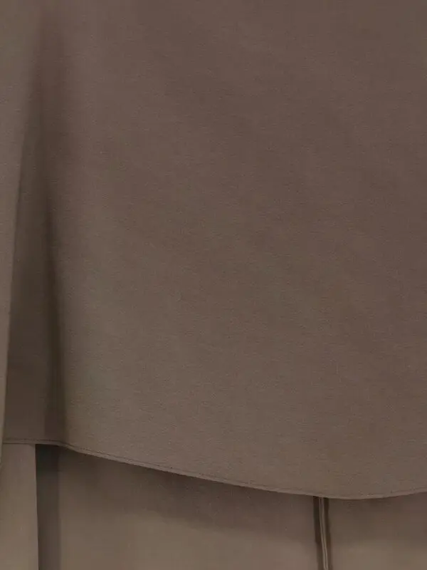 Alberta Ferretti Draped-overlay Sleeveless Blouse