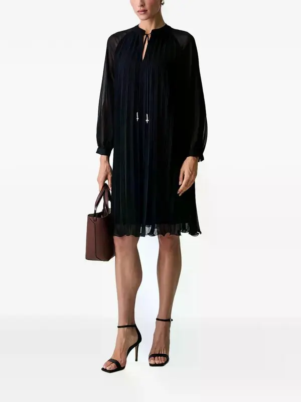 JOOP! Pleated Midi Dress With Tie Detail