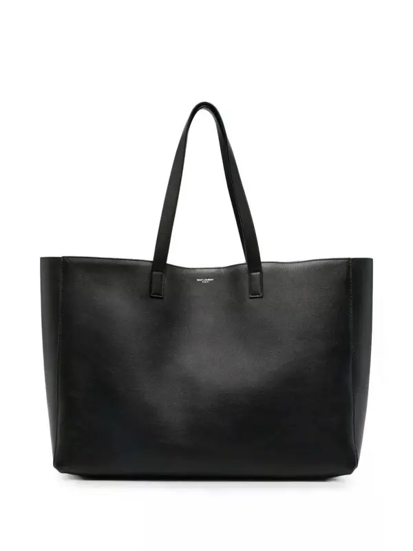 Saint Laurent Leather Tote Bag - Black