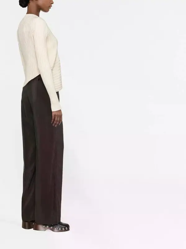 Stella McCartney Asymmetrical Hem Ribbed Top
