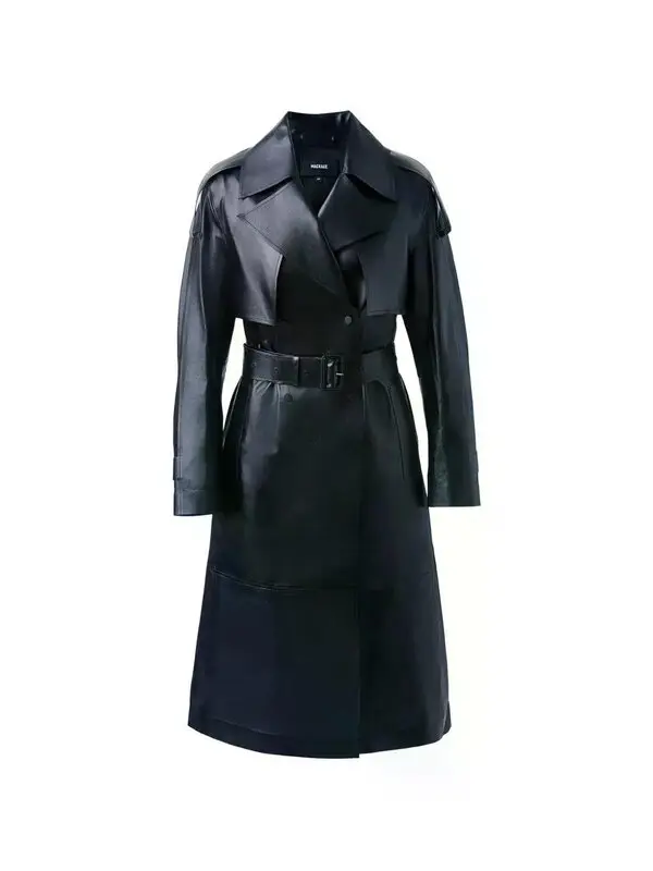 Mackage Carmela Belted Leather Coat