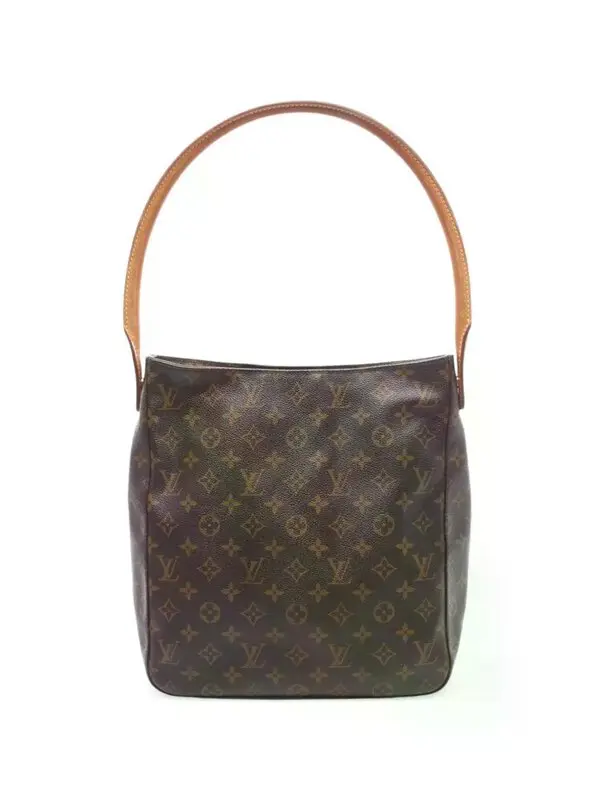 LOUIS VUITTON Monogram Canvas Looping Gm Shoulder Bag - Brown