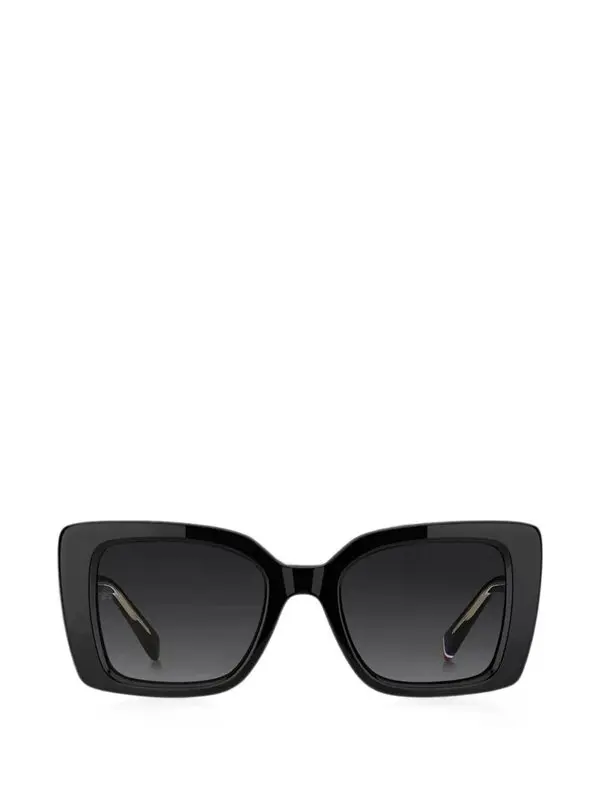 Tommy Hilfiger Monogram Cat-eye Frame Sunglasses - Black
