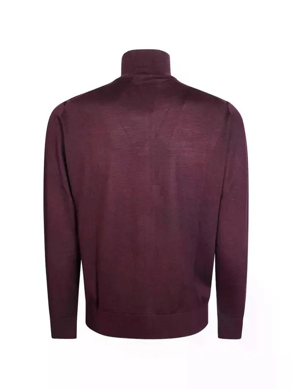 PAOLO PECORA Zip-up High-neck Cardigan