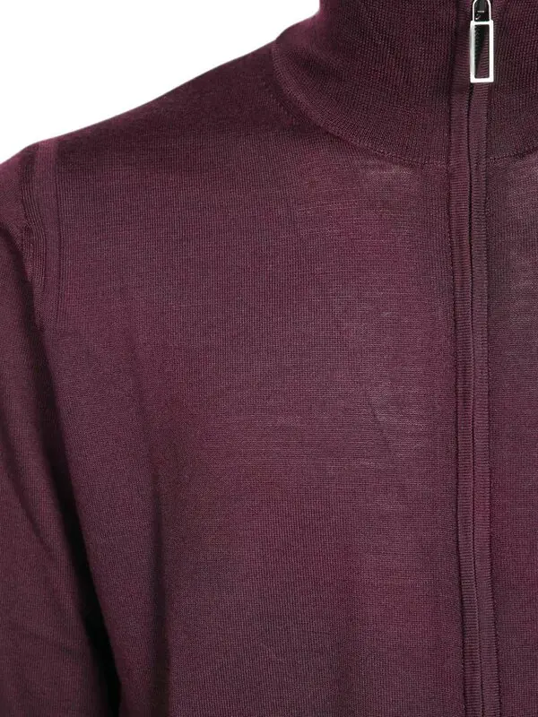 PAOLO PECORA Zip-up High-neck Cardigan