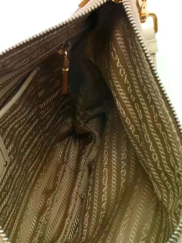 Prada Logo Jacquard Shoulder Bag