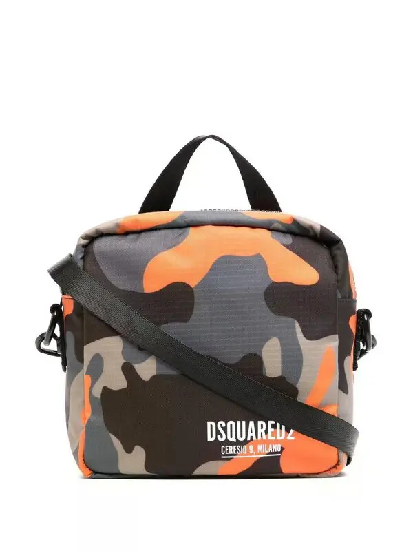 Dsquared2 Camouflage Print Messenger Bag - Multicolour