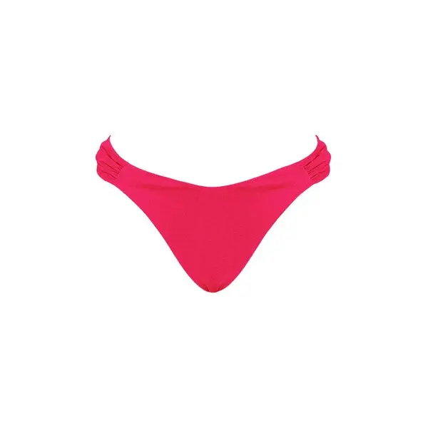 CHERINA BEACHWEAR LLC Isla Bikini Bottom In Soleil Rouge - Red