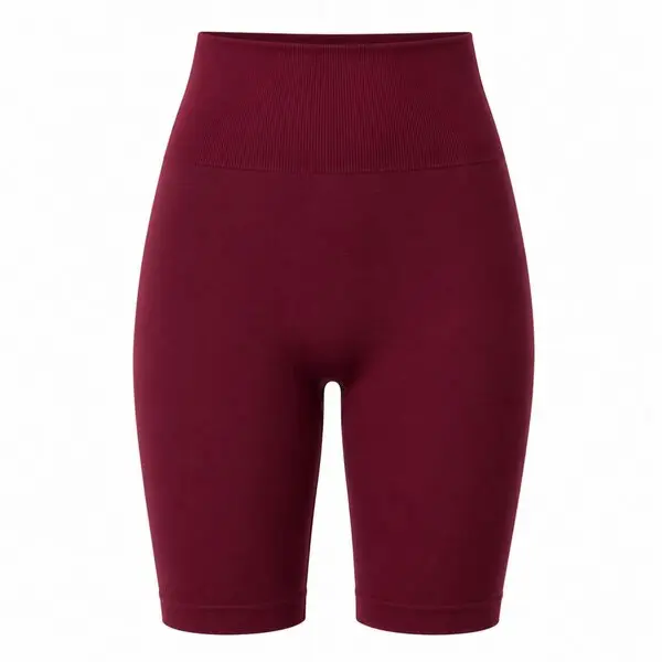 HEART AND SOUL Amarena One Block High-waisted Activewear Biker Shorts - Red