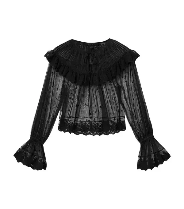 ALLSAINTS Mesh Trixie Blouse