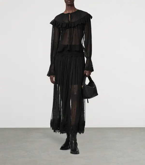 ALLSAINTS Mesh Trixie Blouse