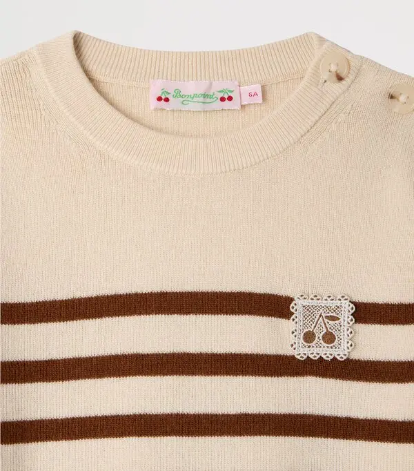 Bonpoint Wool-cotton Striped Sweater