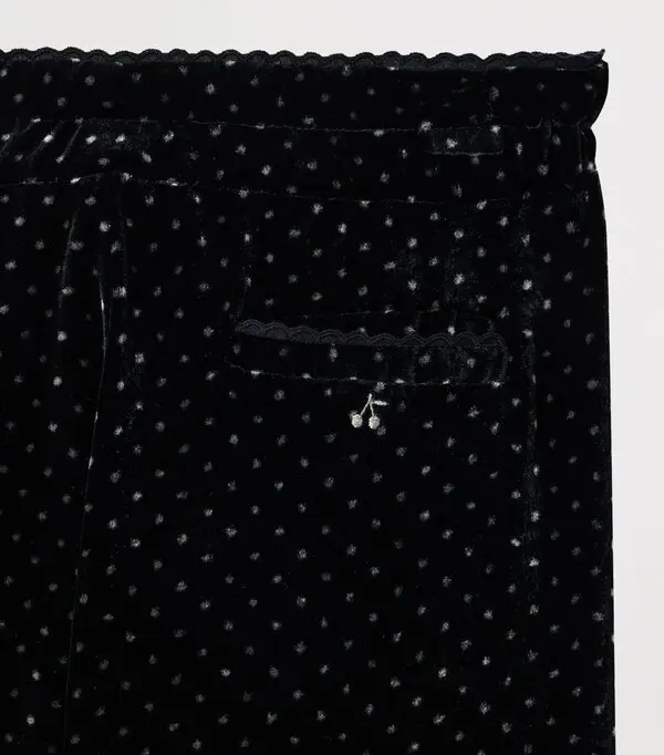 Bonpoint Velvet Glitter Dot Leggings