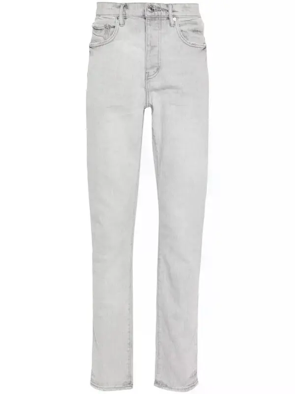 PURPLE BRAND Mid-rise Straight-leg Jeans - Grey