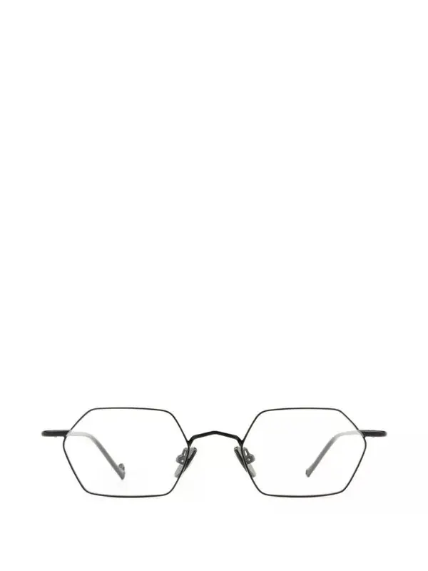 EYEPETIZER Copper + Clip-on Geometric-frame Glasses
